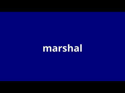 what is the meaning of marshal - YouTube