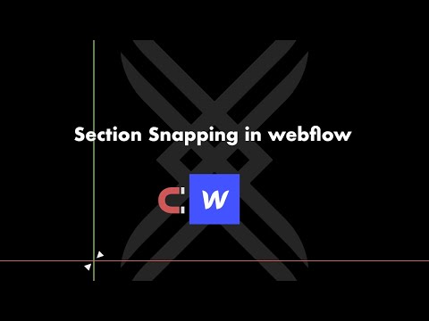 Easy method of full screen snap to section in Webflow