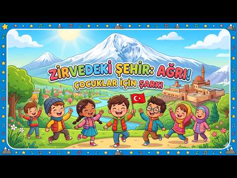 Ağrı Şarkısı 🍊 | Şehir Şarkıları Çocuk Animasyonu | Tıkırtı TV #ağrı #ağrıdağı #shorts (2026) 🎶👦👧