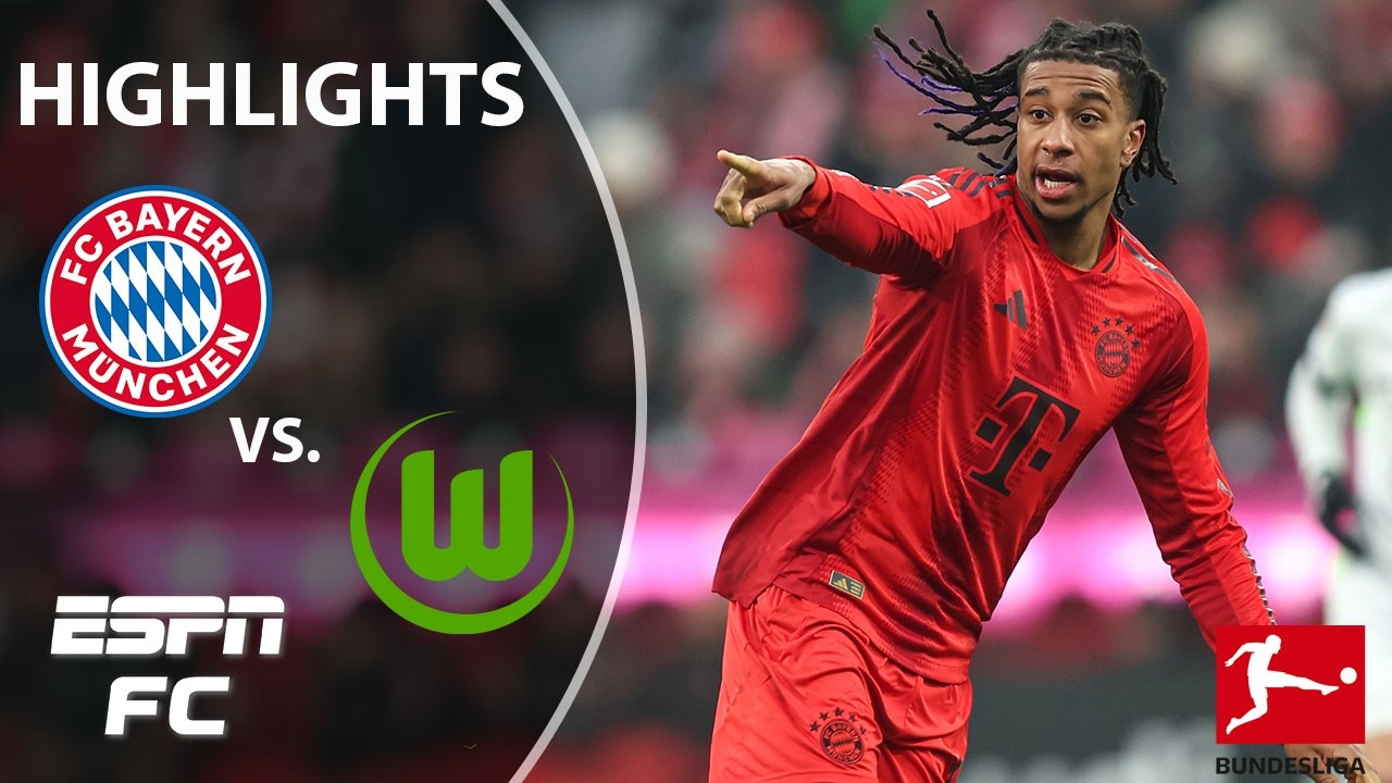 LATE MATCH HEAT 🔥 Bayern Munich vs. Wolfsburg | Bundesliga Highlights ...