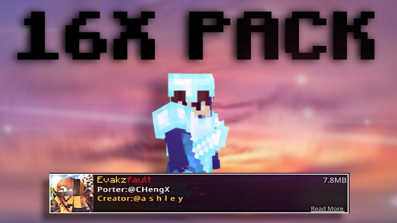 Evakzfault 16x texture pack |MCPE| - YouTube