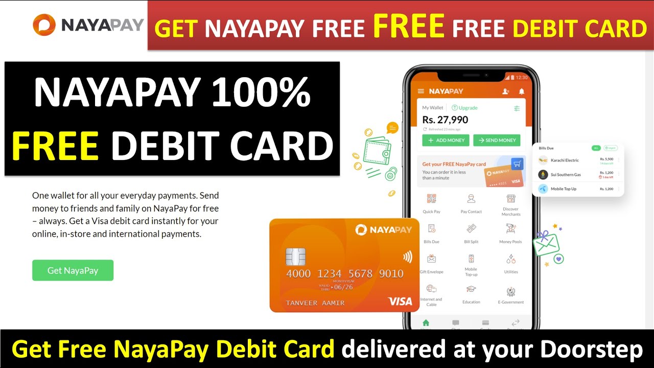 Alhamdulillah, Received my NayaPay FREE Visa Debit Card & FREE Virtual ...
