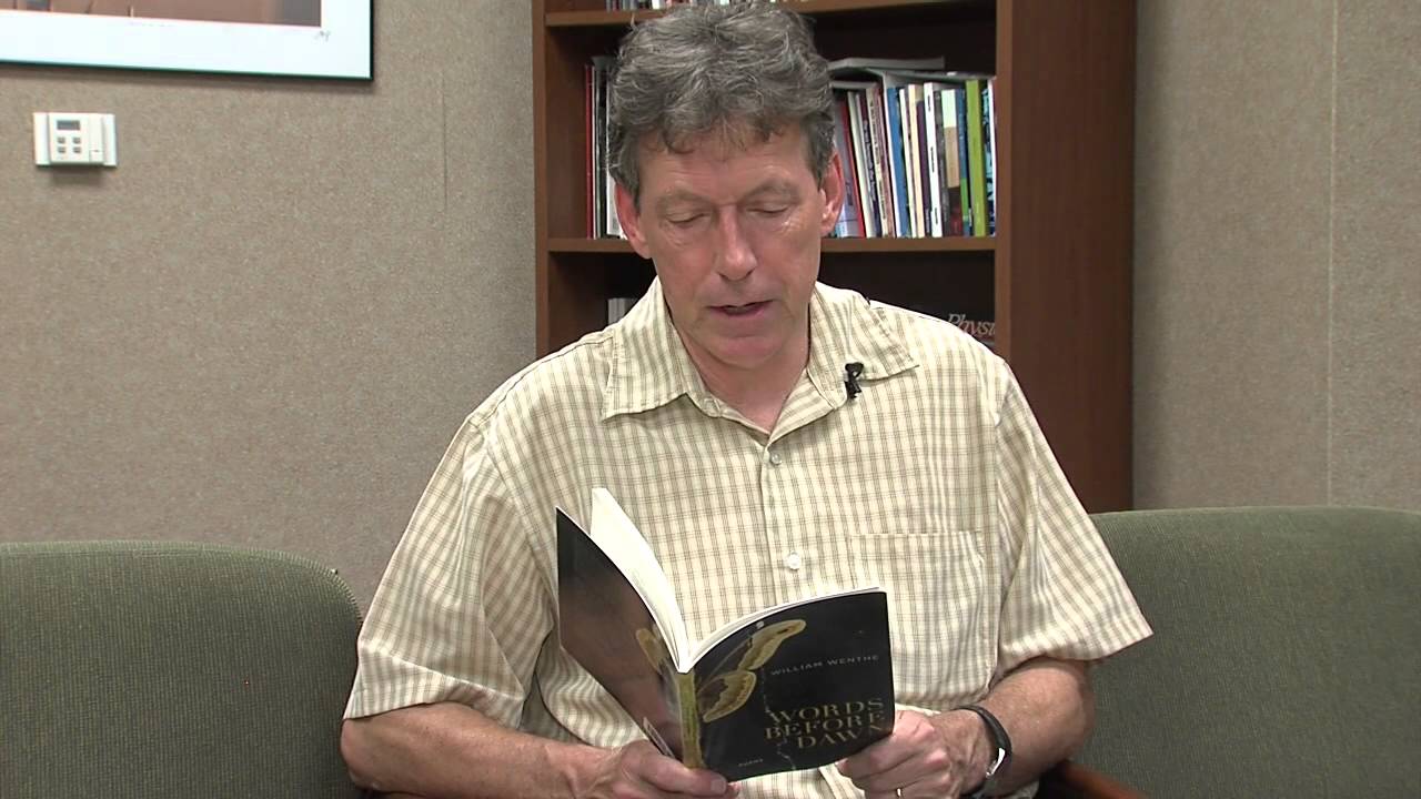 "Words Before Dawn" by author William Wenthe - YouTube