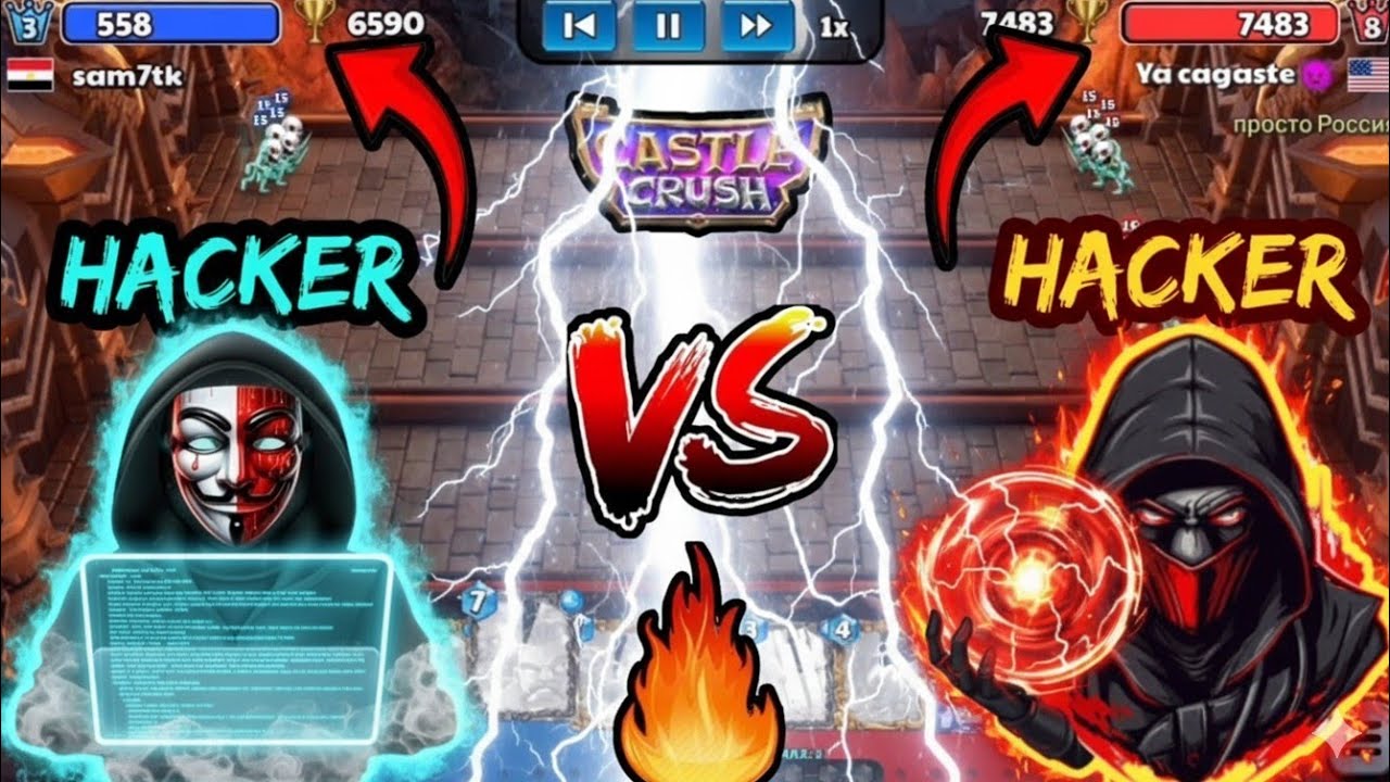 Most Rare 😳 Moment!!! Hacker Vs Hacker? Castle Crush - YouTube