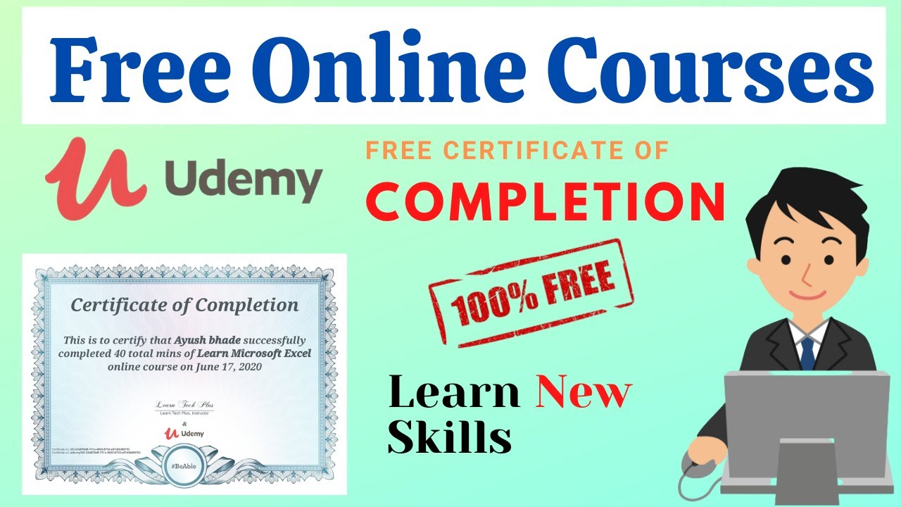 Free Online Udemy Courses with Certificate | Get Paid Udemy Courses for ...
