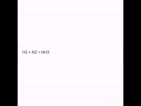Explicación De H2+N2=NH3 - YouTube