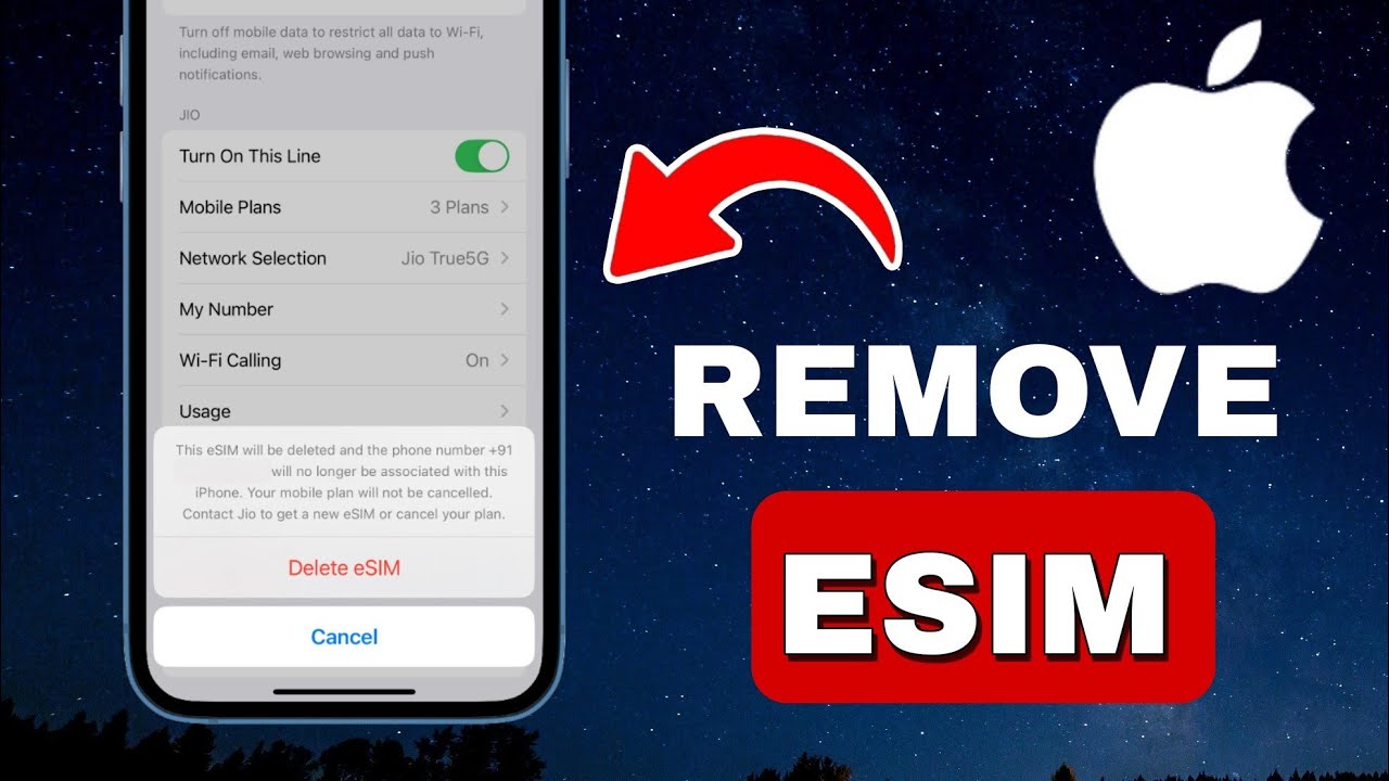 How To Remove eSIM On iPhone | Delete eSIM On iPhone (UPDATED METHOD ...