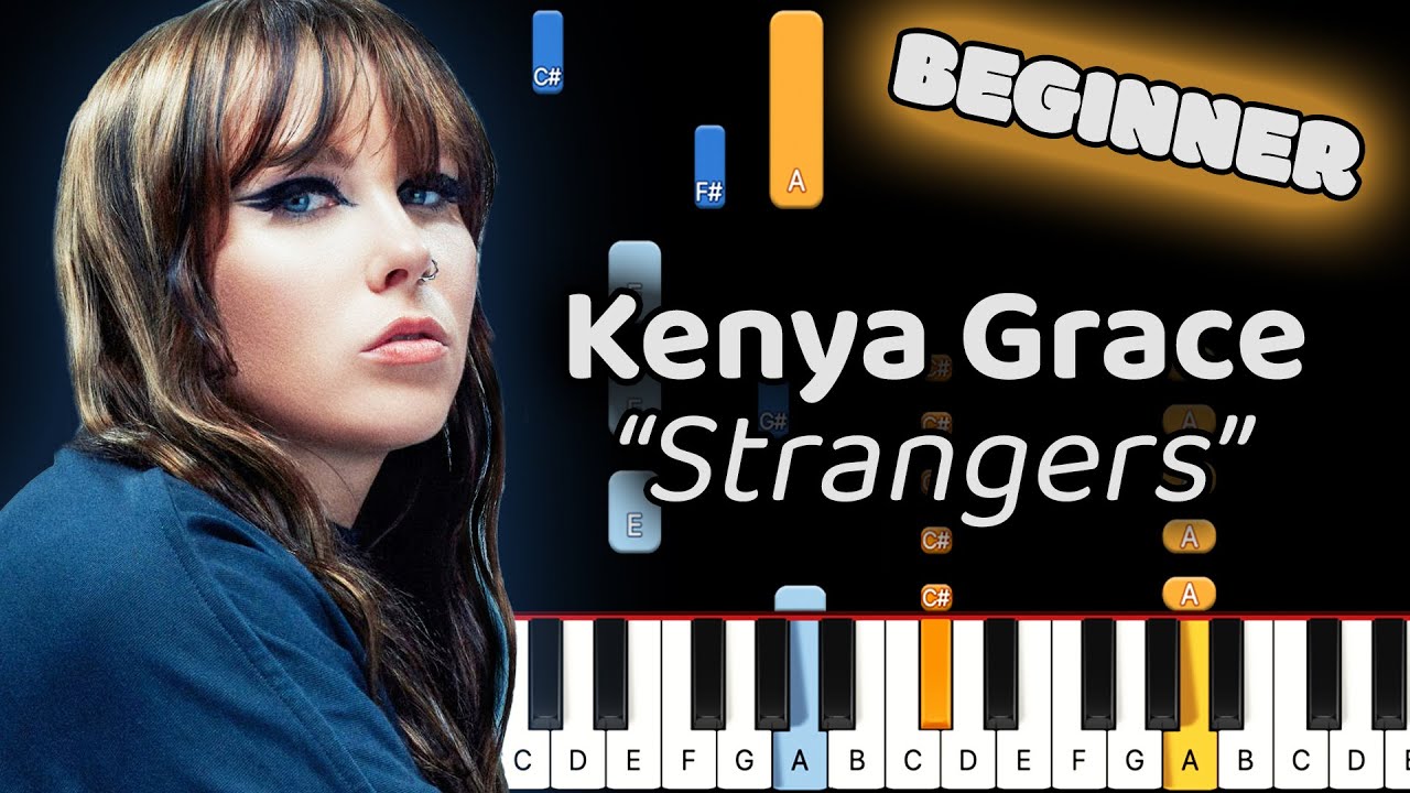 Strangers Kenya Grace Piano Lesson! (Beginner) - YouTube