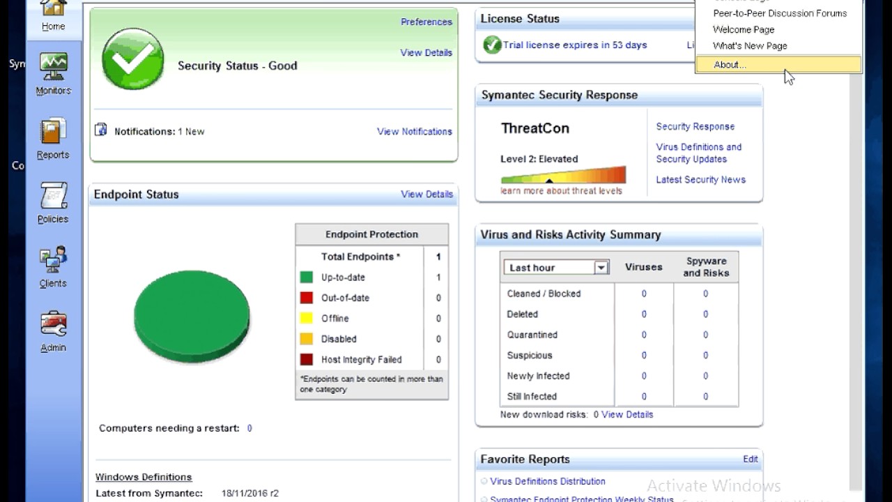 Sobre a console do Symantec Endpoint Protection - YouTube