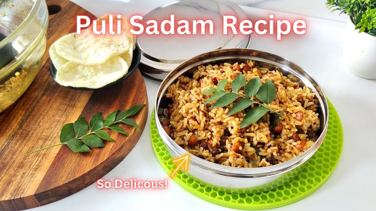 Easy Puli Sadam Recipe (Tamarind Rice) - YouTube