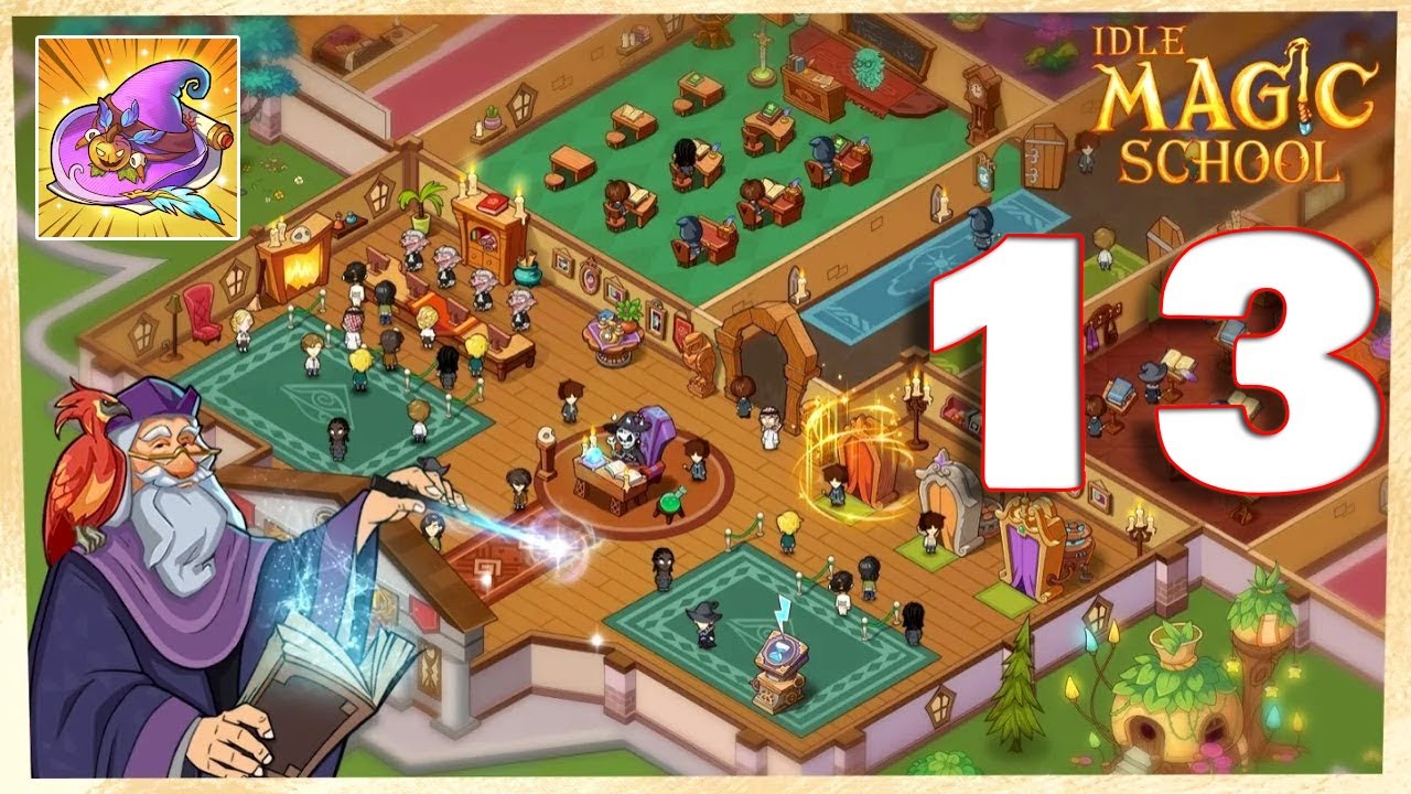 Idle Magic School - Gameplay Walkthrough Part 13 (iOS, Android) - YouTube