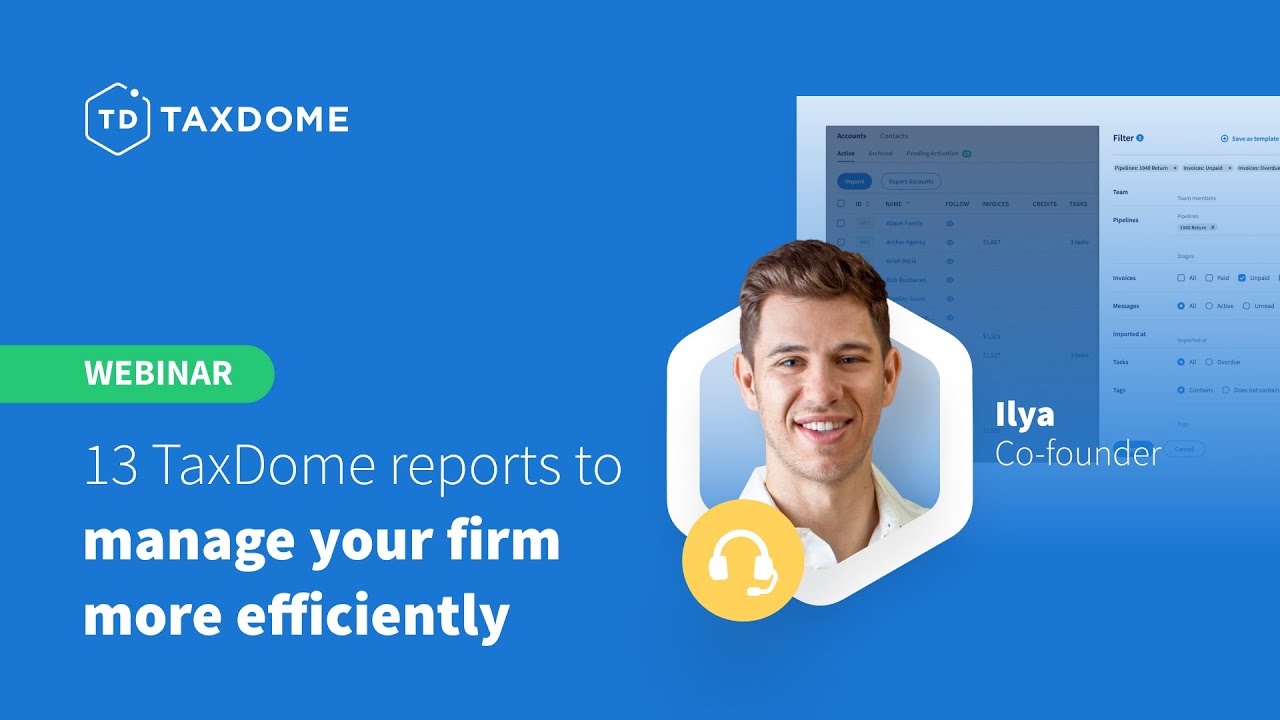Manage Your Firm More Efficiently with New TaxDome Reporting System ...