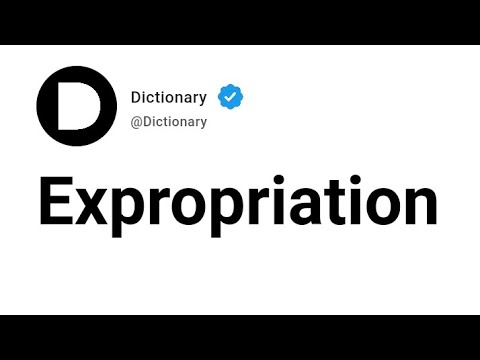 Expropriation Meaning In English - YouTube
