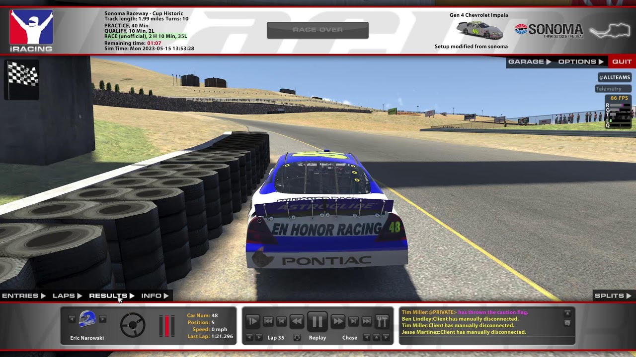 iRacing SOFA League NASCAR Gen 4 at Sonoma - YouTube