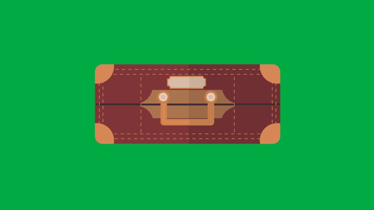 Hotel & Accomodation Luggage Green Screen - YouTube