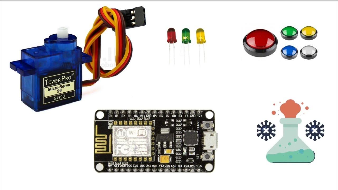 ESP8266 Servo Arduino experiment, subsequently, with simple DumbDisplay UI - YouTube