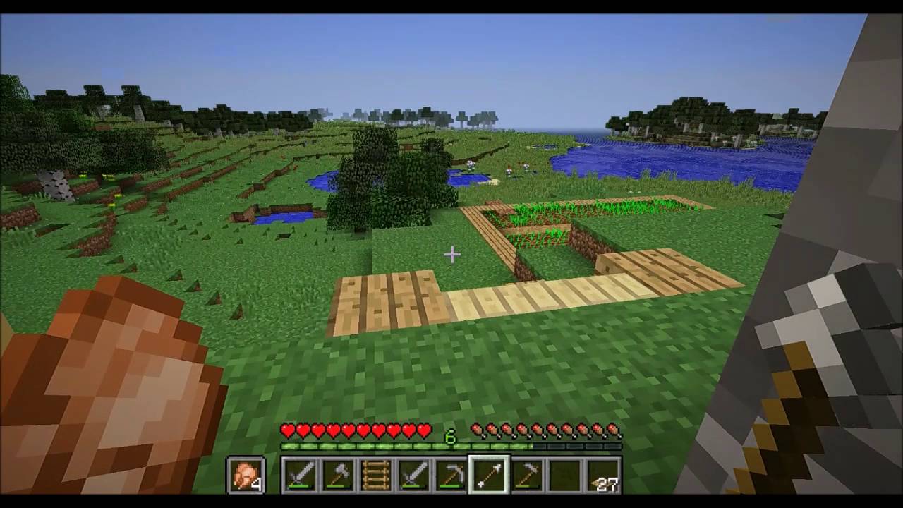 Minecraft 029 # Ich baue einen Weg - YouTube