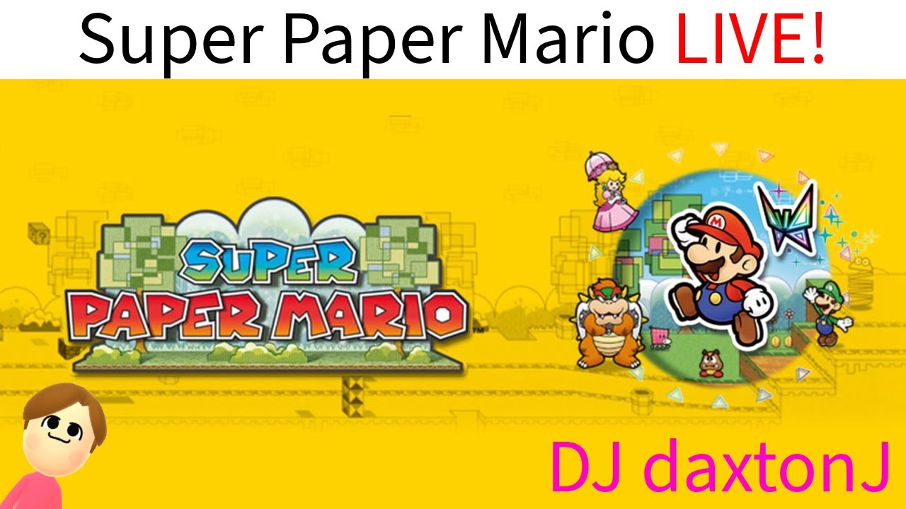 Playing Super Paper Mario LIVE! - YouTube