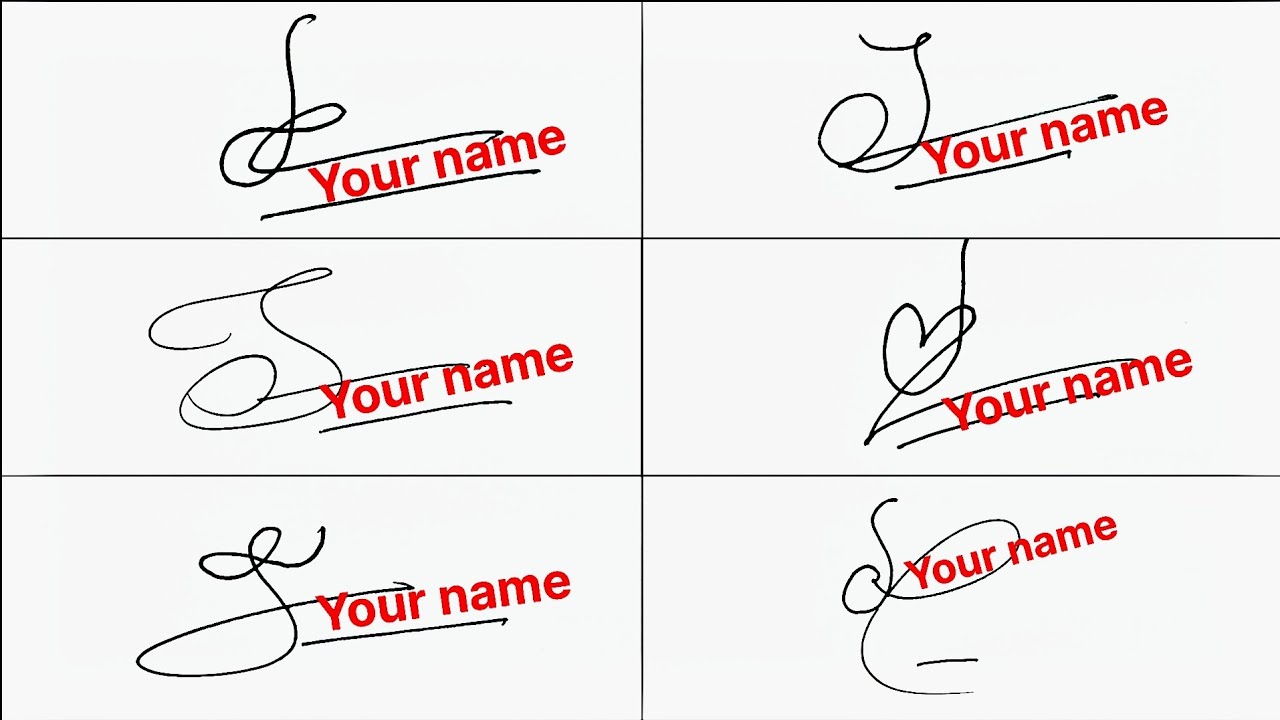 Alphabet 'S' Signature Tutorial | S Signature Style | #signature # ...