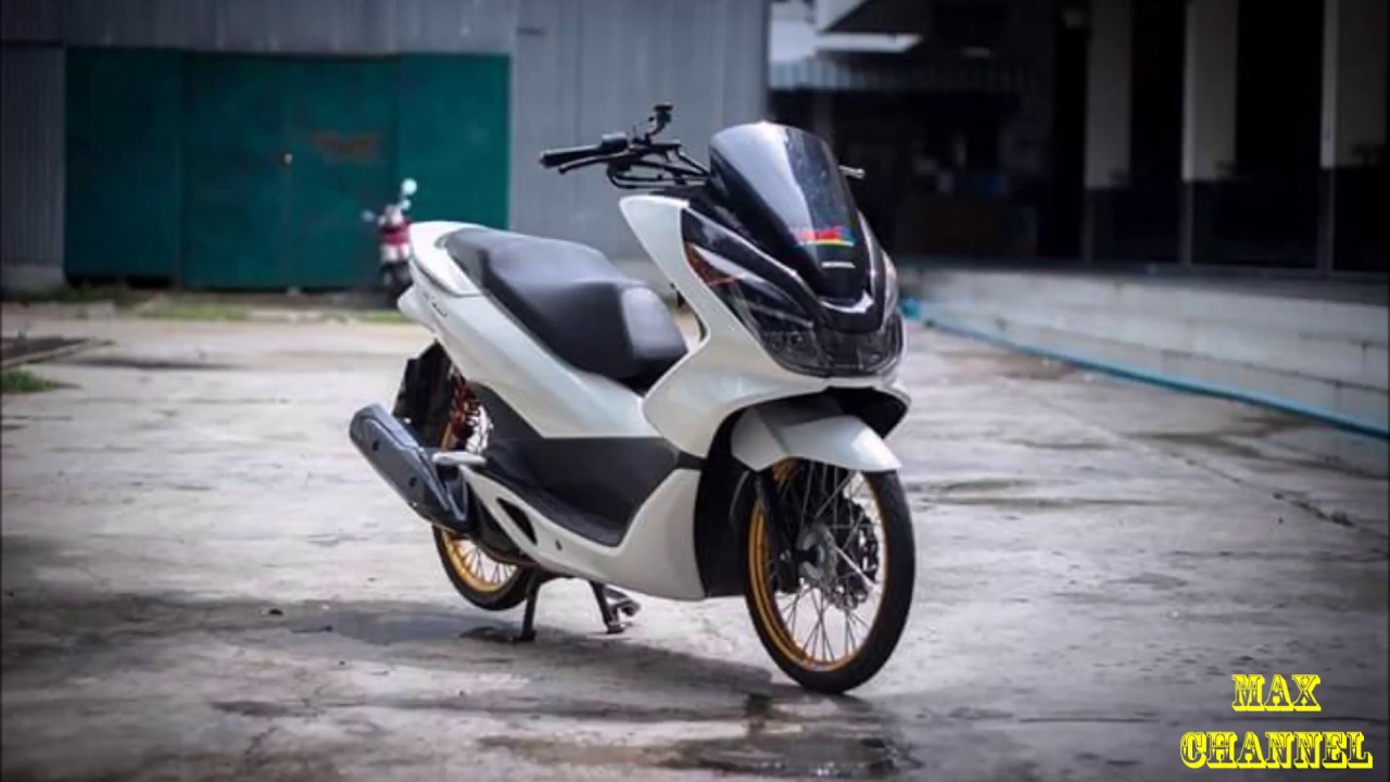 pcx สีขาวแต่งสวย - YouTube
