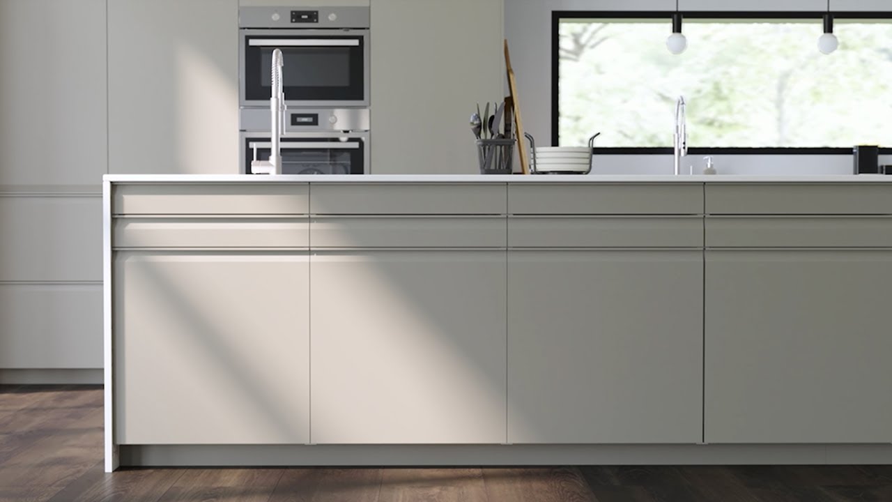 Get familiar with UPPLÖV kitchen fronts in dark beige - YouTube