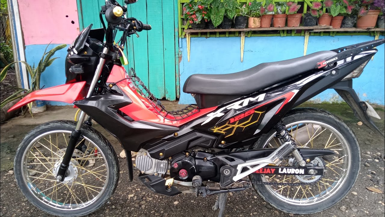 Xrm 125 Fi 2021 model modified Red color... - YouTube