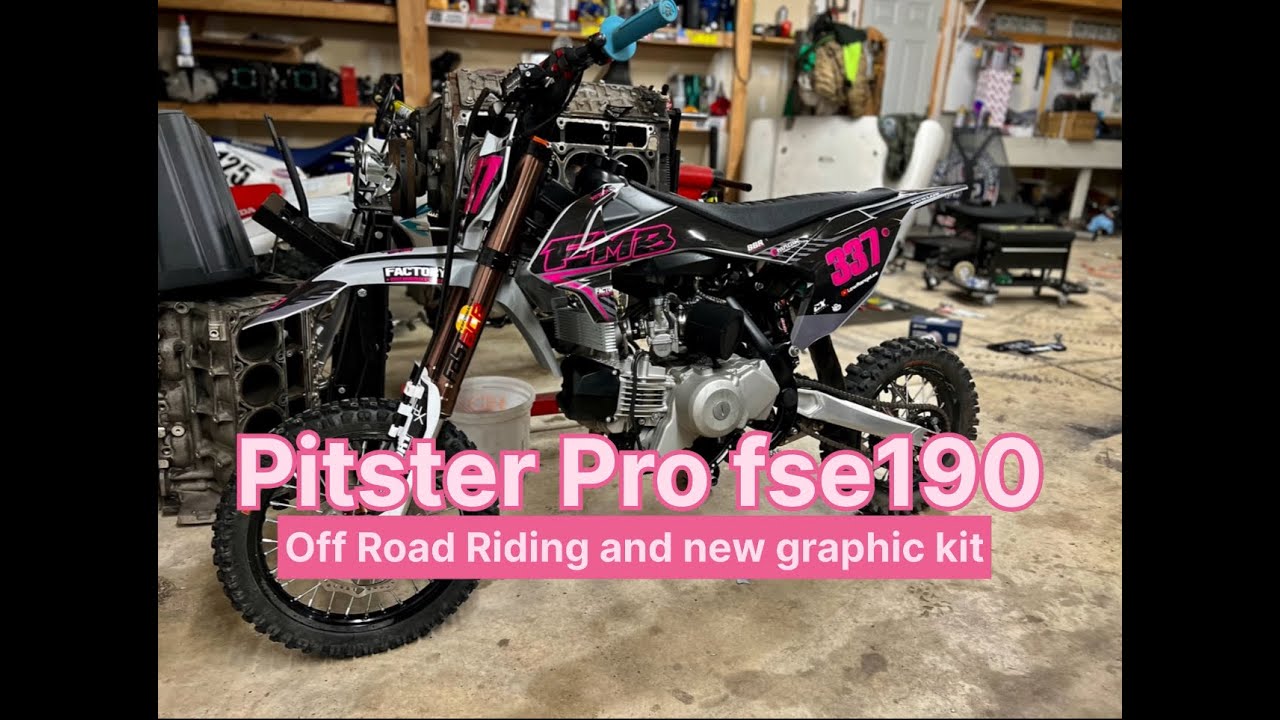PITSTER PRO FSE190 Beat down!! Rain-mud-rocks and new Factory Mini Bike ...