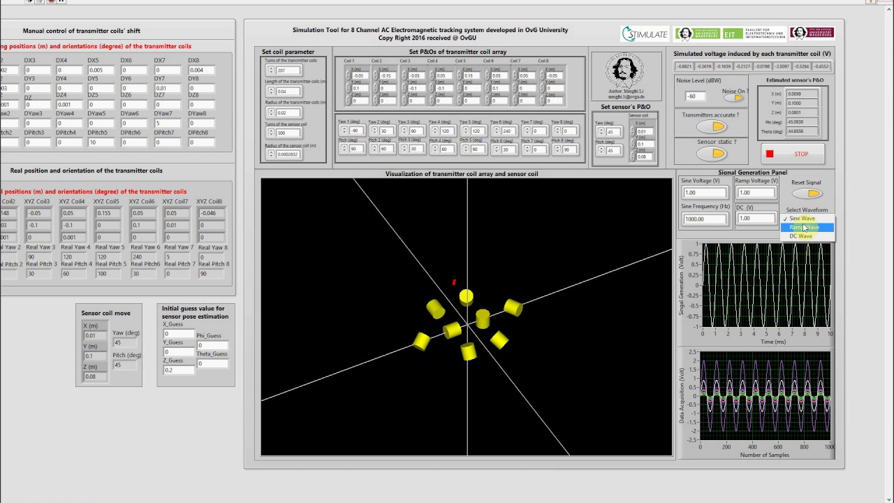 Simulator Demo (Electromagnetic tracking) - YouTube