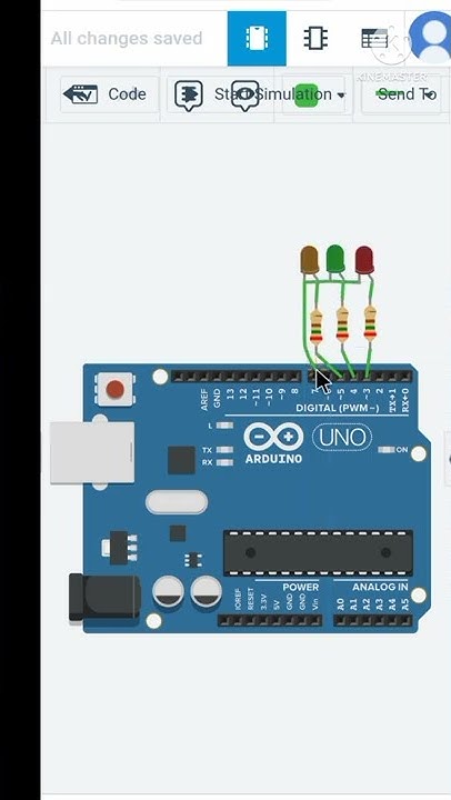 Traffic light system using Arduino - YouTube