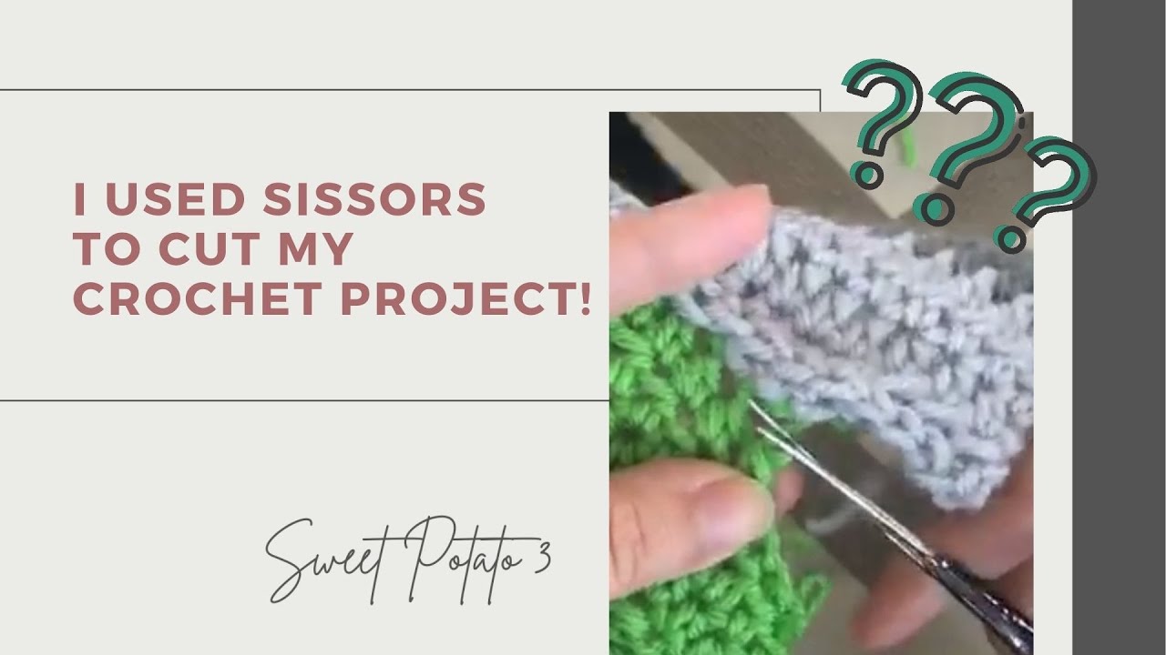 I cut my crochet blanket and it was on purpose! - YouTube