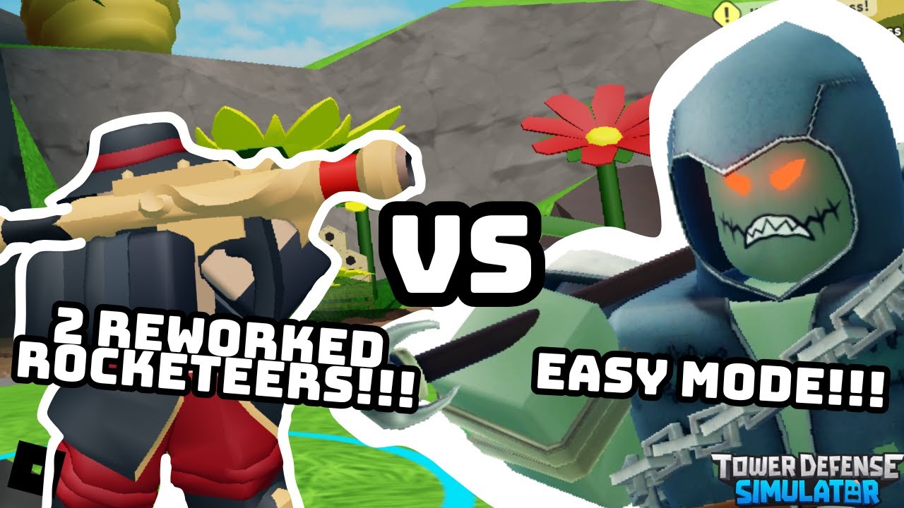 2 Reworked Rocketeers vs Easy Mode!!! (TDS) - YouTube