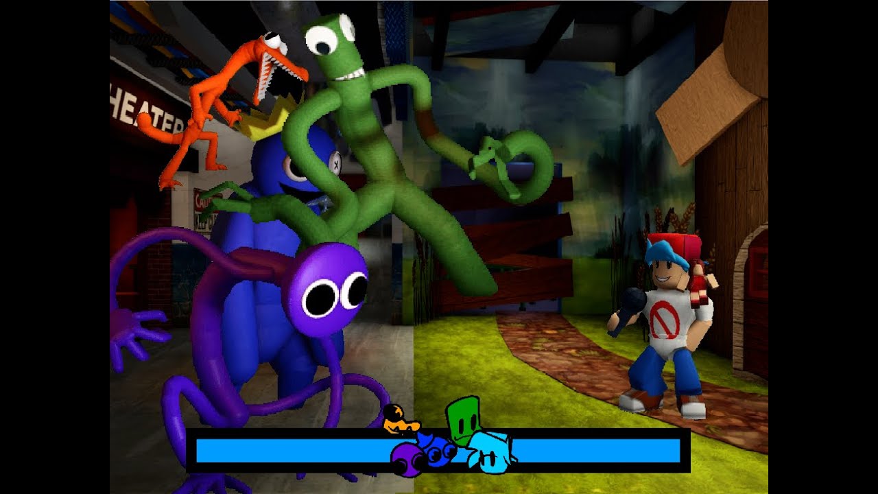 Mi Test De Rainbow Friends Fnf - YouTube