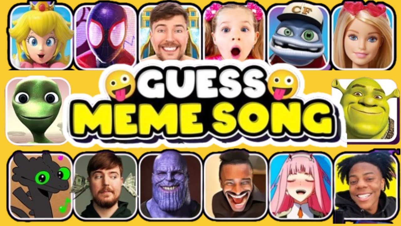 CAN YOU GUESS THE MEME🔥 | MOST POPULAR MEMES | MrBeast, iShowSpeed ...