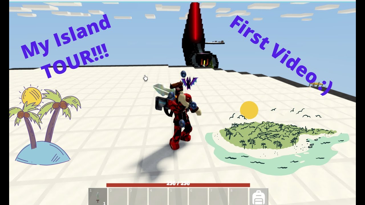 Tour of my island in ROBLOX ISLANDS!!! (First Video) - YouTube