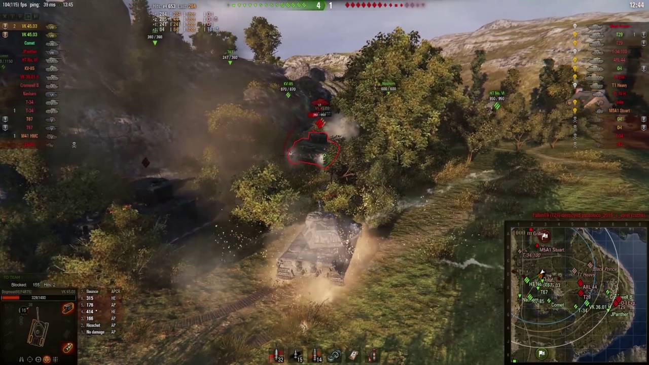 World of Tanks: Vk 45.03 - 4 kills og ingen medaljer? - YouTube