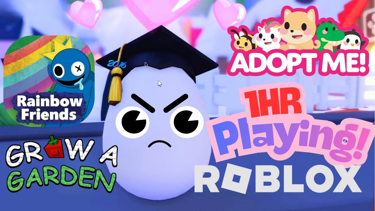 [Roblox] 1 Hour Roblox Games Playing | Adopt Me! | Rainbow Friends ...