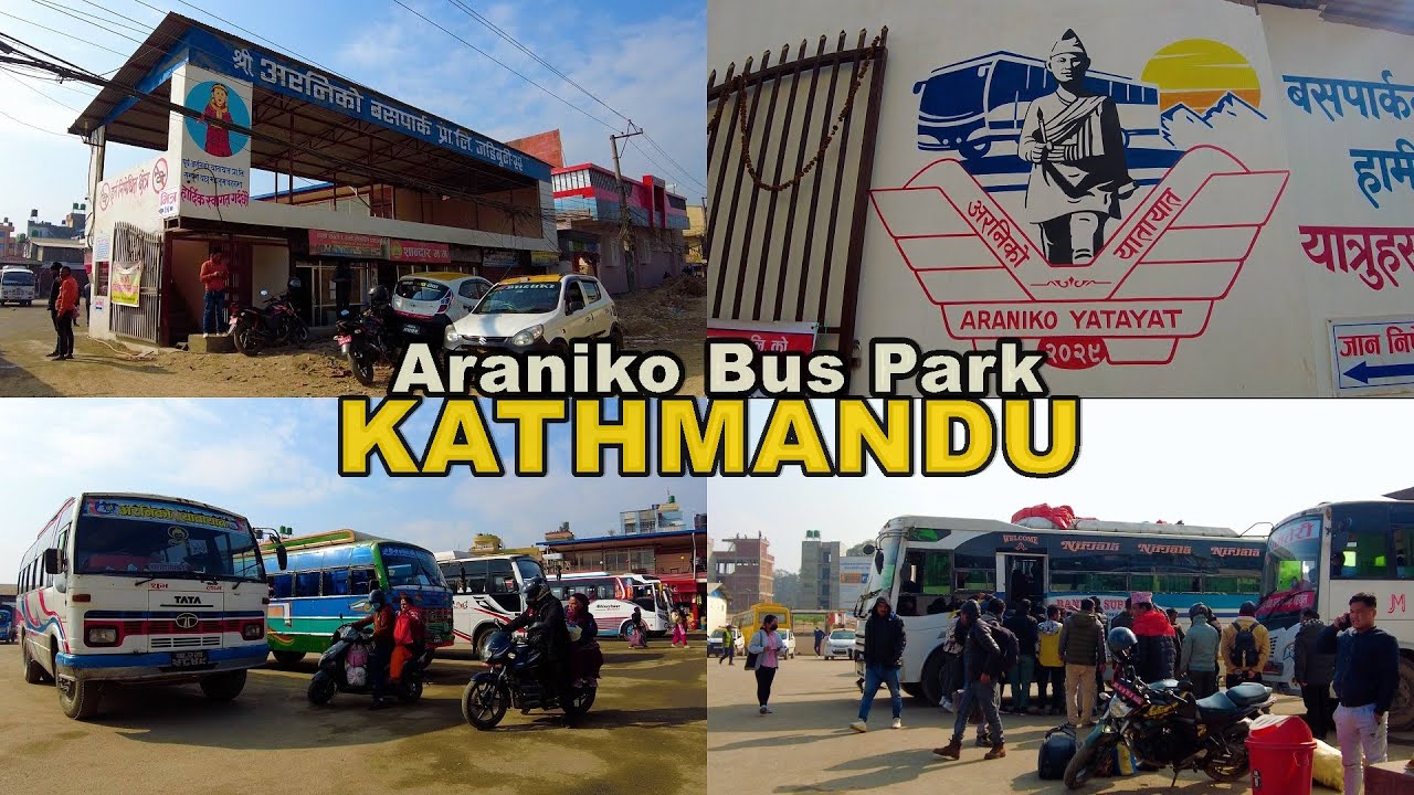 Kathmandu Brand New Second Buspark in Jadibuti - Araniko Bus Park - 4K ...