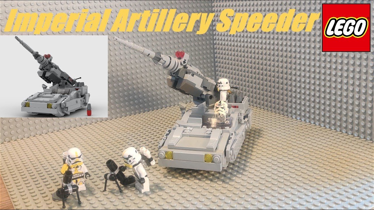 Lego Star Wars Moc, Imperial Artillery Speeder - YouTube