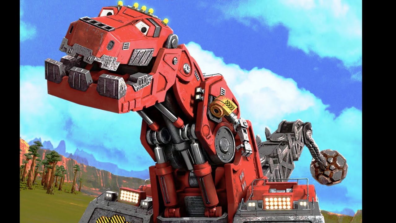 DinoTrux Ty Rux Smash and Slide Robotic Dinosaur Surprise Bridge Wall ...