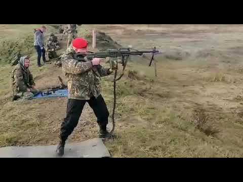 Учебная стрельба из пулемёта печенег