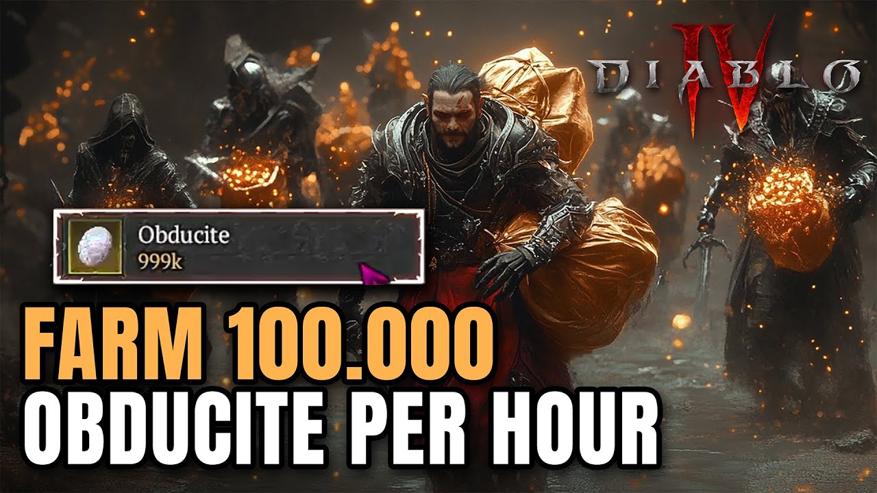 FARM 100.000 Obducite Every Hour Diablo 4 - YouTube