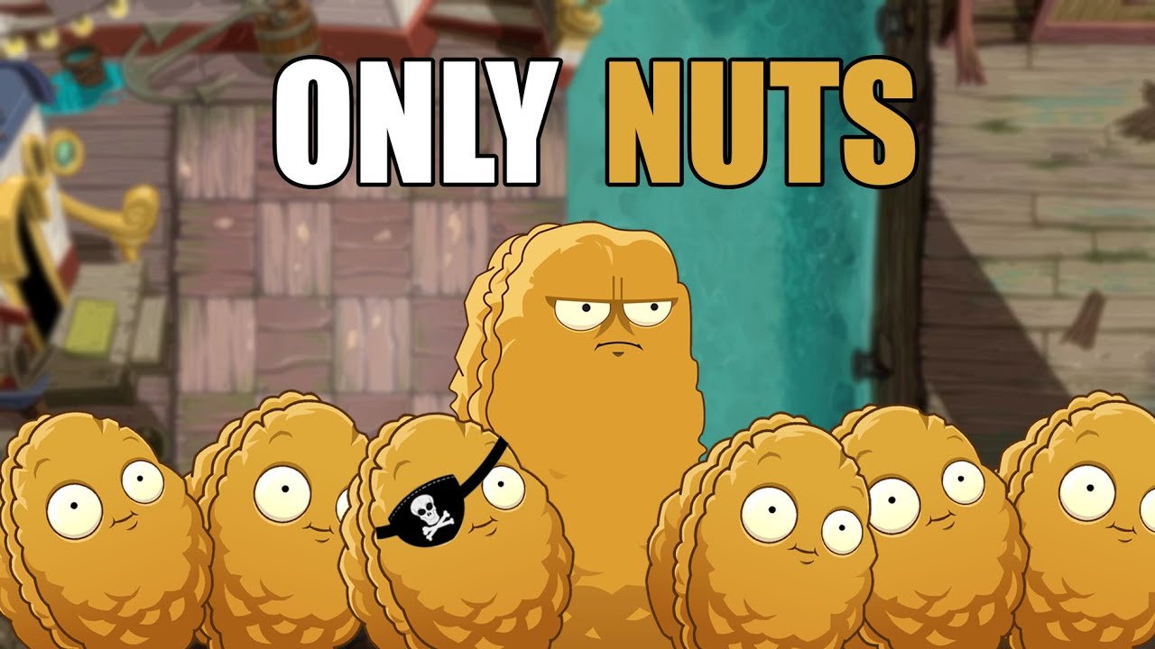 Can you beat Plants Vs. Zombies WITH ONLY NUTS? [part 2] - YouTube