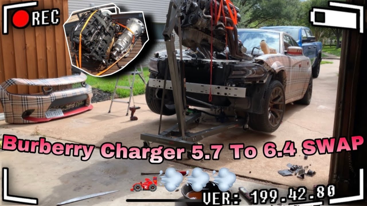 5.7 To 6.4 Engine Swap On 2019 Dodge Charger🏎💨 - YouTube