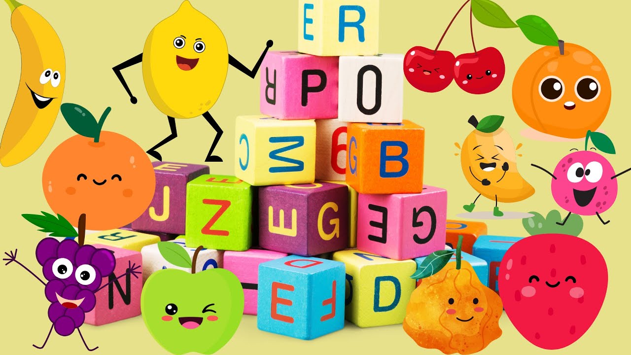 ABCs with Fruits! | Learn the Alphabet with Wiggly Wiz - YouTube