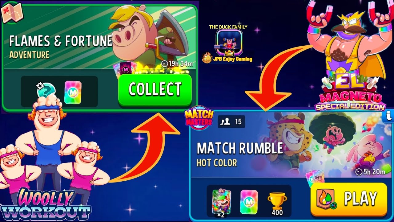 Adventure Flames and Fortune Round Multiplier/ Match Rumble 15 Player ...