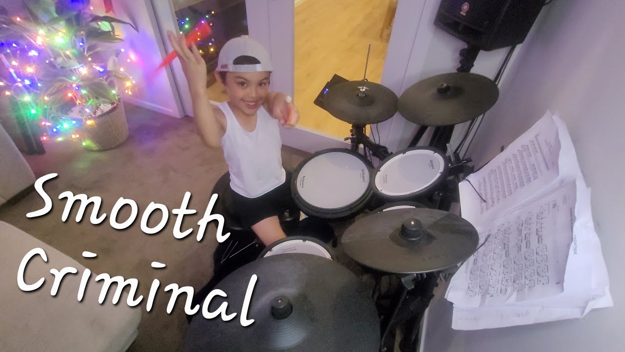 Smooth Criminal - Alien Ant Farm drum cover by 7 year old drummer - YouTube