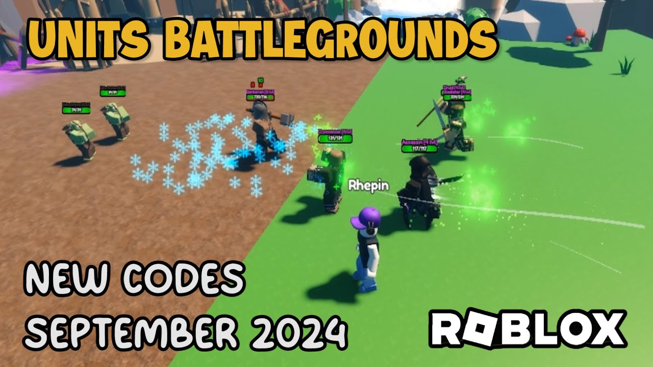 Roblox Units Battlegrounds New Codes September 2024 - YouTube