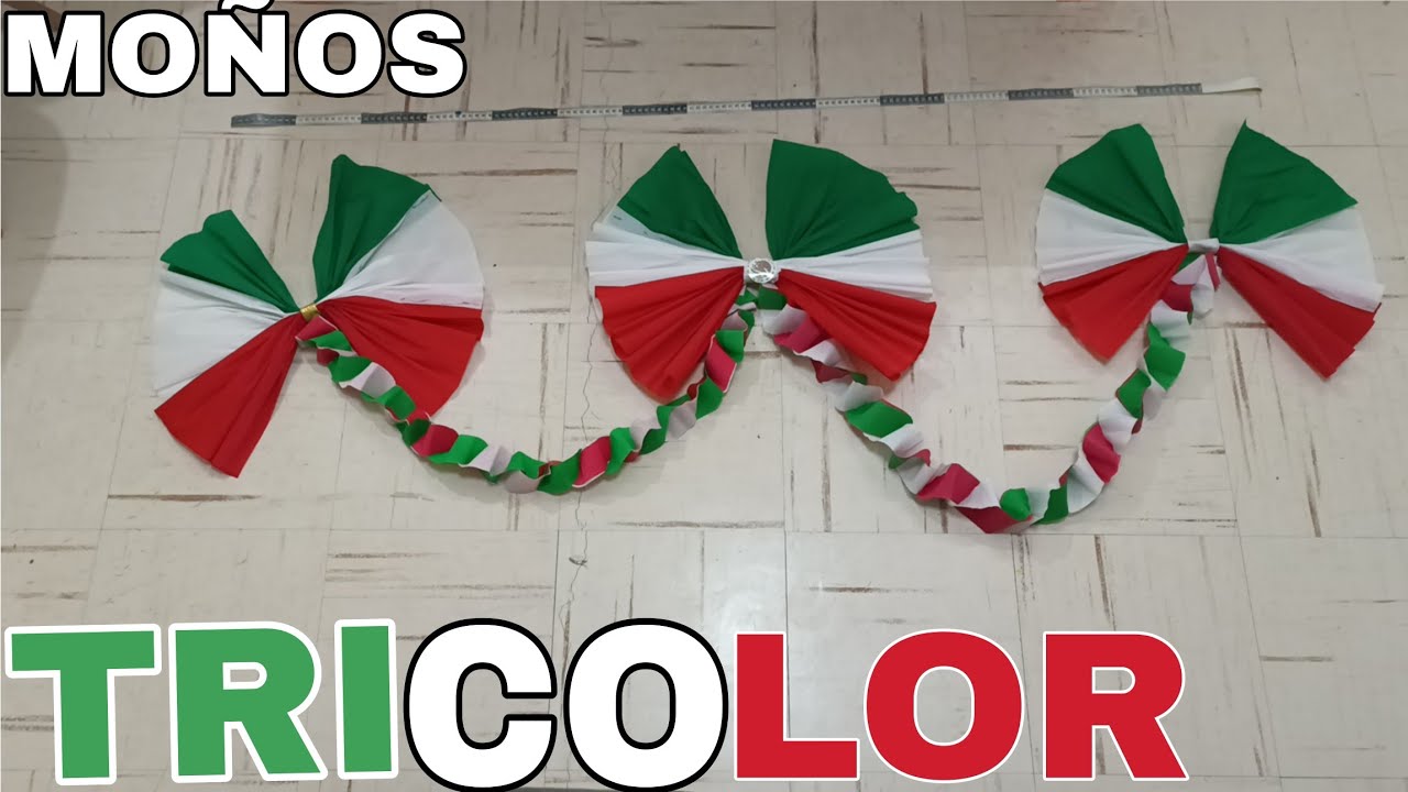 🇲🇽MOÑOS TRICOLOR DE PAPEL, ADORNOS PATRIOS PARA NUESTRA INDEPENDENCIA ...