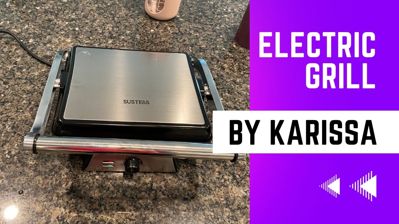 An electric grill to grill meat and sandwiches inside - YouTube