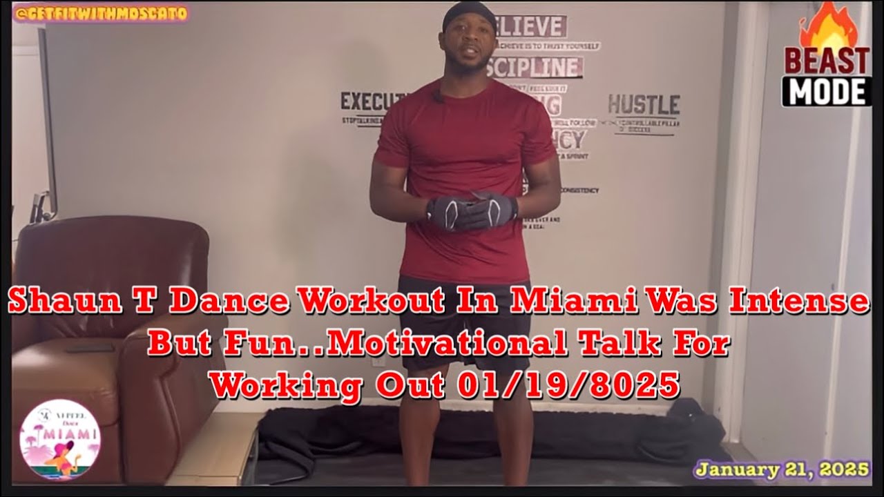 Shaun T Dance Workout In Miami Was Intense But Fun..Motivational Talk ...